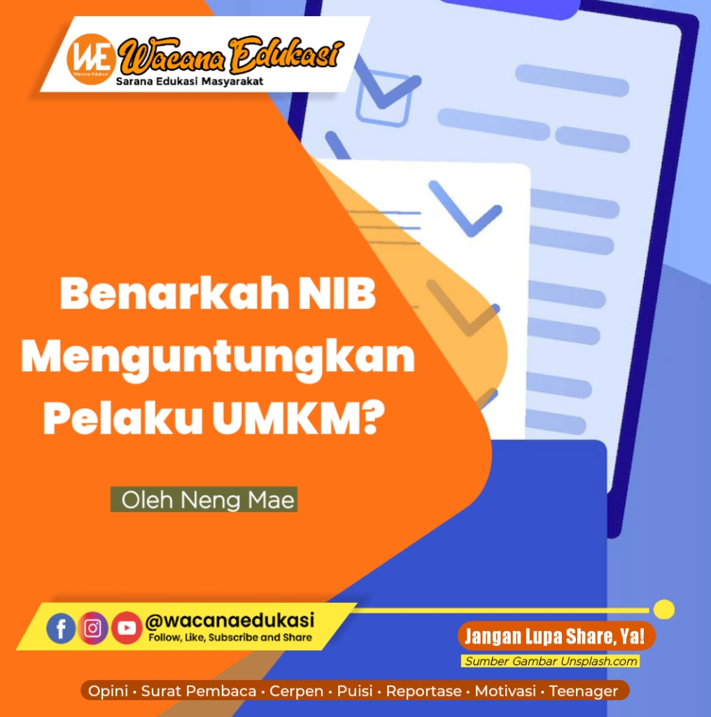 Benarkah NIB Menguntungkan Pelaku UMKM? - Wacana Edukasi Benarkah NIB Menguntungkan Pelaku UMKM? - Wacana Edukasi
